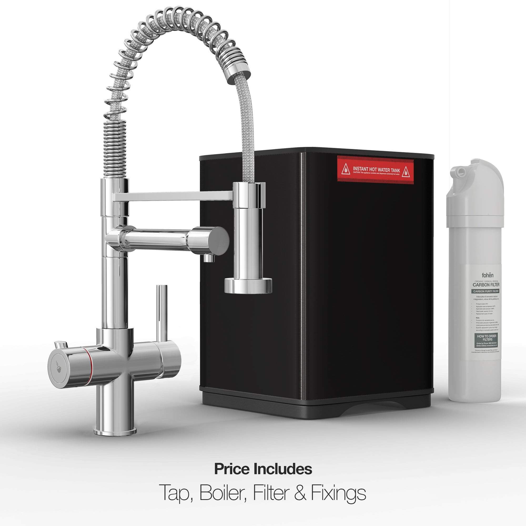 Instant Boiling Water Taps With Flexible Hoses - Fohen